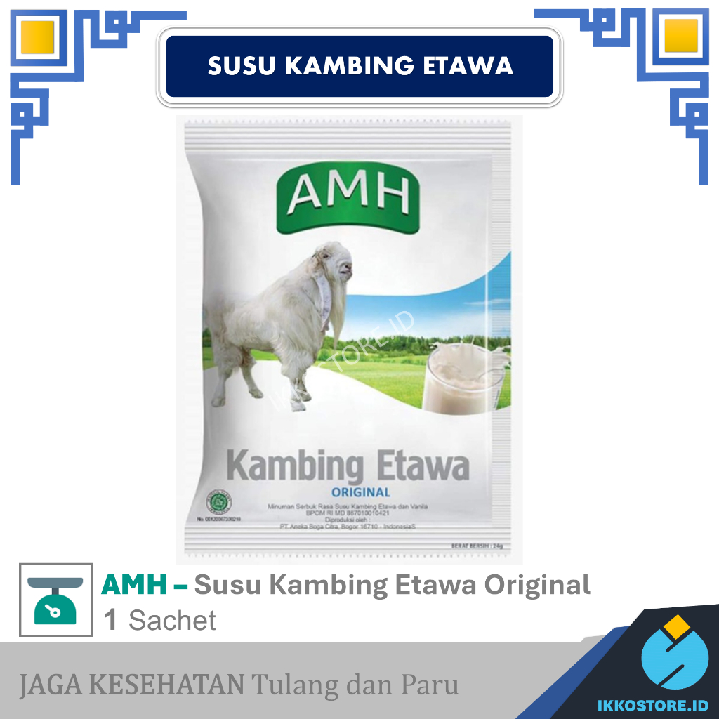 MERAH AMH Full Cream Etawa Goat Milk Powder Original Vanilla Red Ginger ...