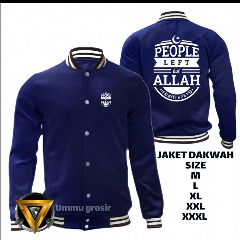 Latest ISLAMIC DAKWAH CUSTOM JACKET (PEOPLE LEFT BUT ALLAH) | Shopee ...