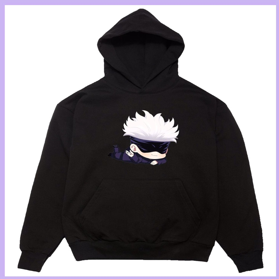 Lsh Hoodie Jumper Anime Gojo Satoru Chibi Material Cotton Fleece ...