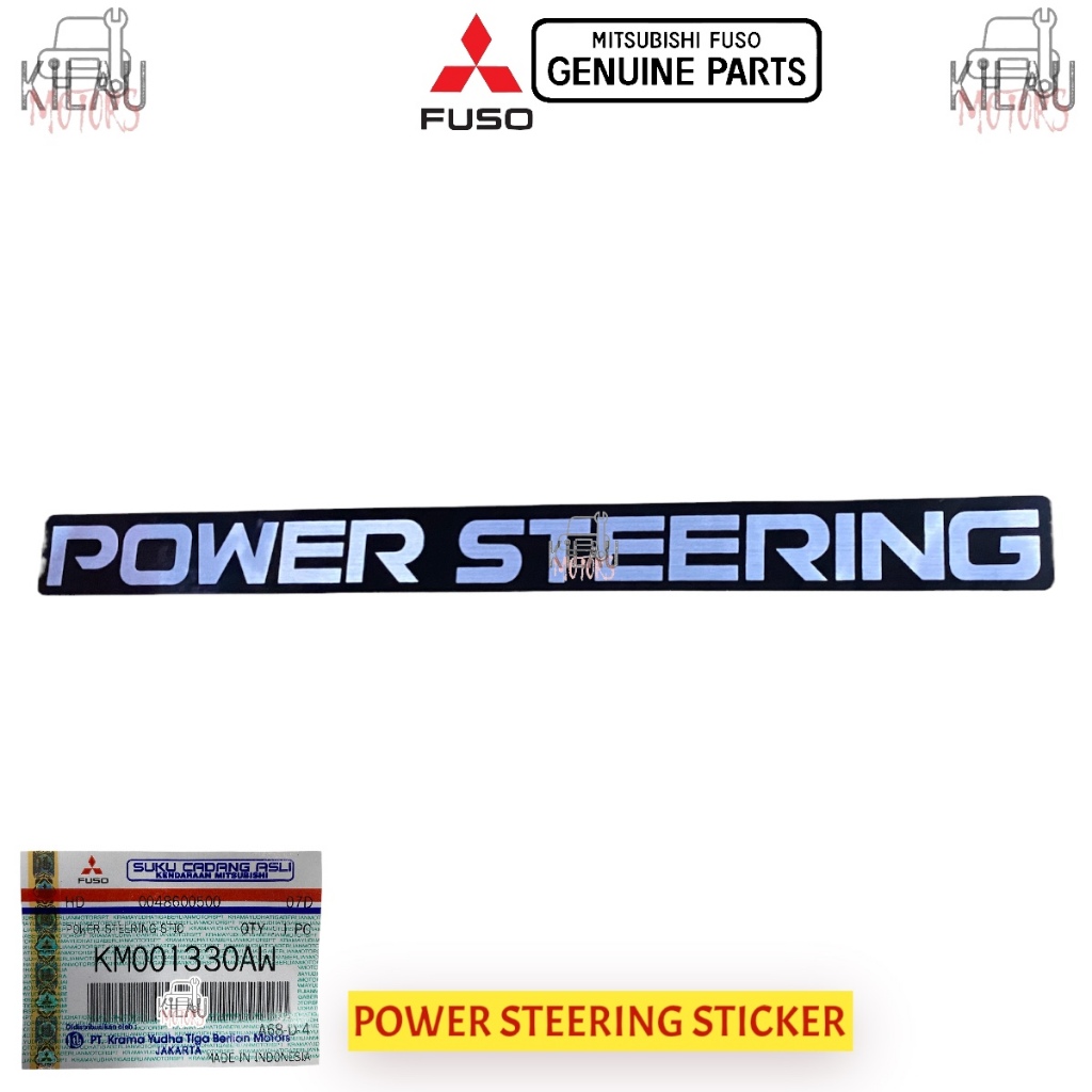 Original Mitsubishi L300 KM POWER STEERING Label Sticker001330Aw ...