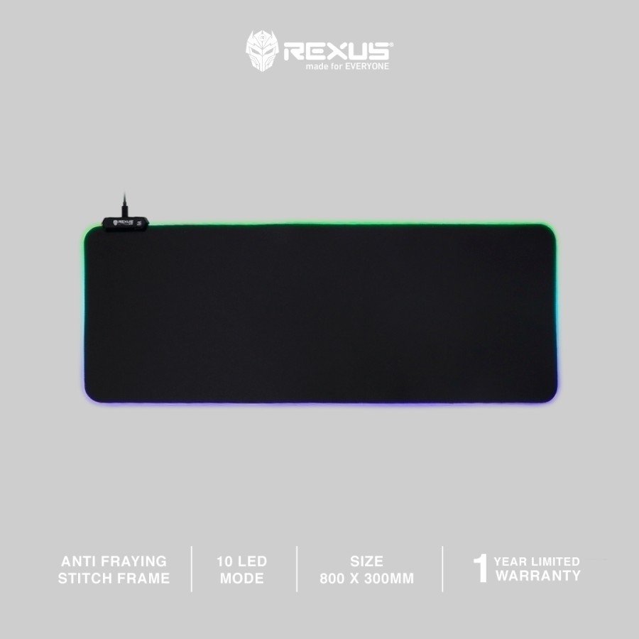 Rexus Gaming Mousepad RGB Kvlar TR3 Speed XL | Shopee Philippines
