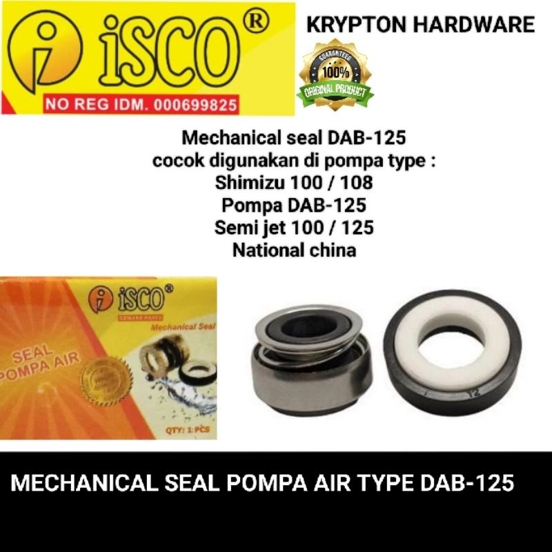 Isco mechanical seal water pump type DAB-125 (100% original part ...