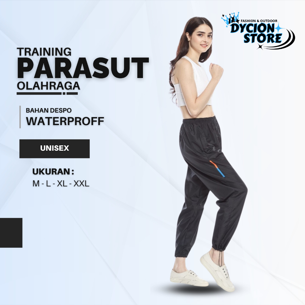 Waterproof Parachute Training Pants for Men and Women Long Trening ...