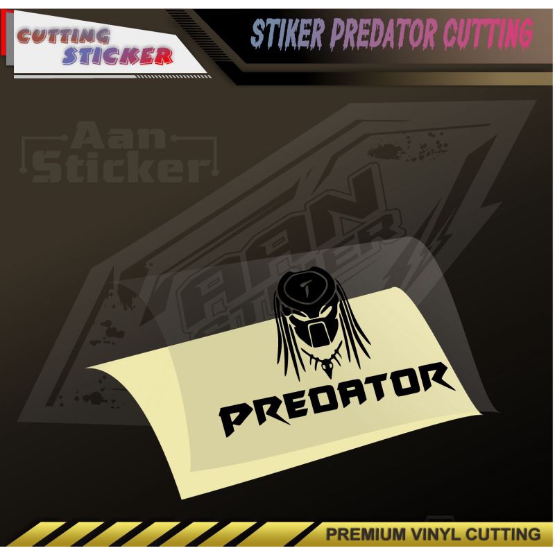 Predator sticker viral cutting sticker measuring 12 cm | Shopee Philippines