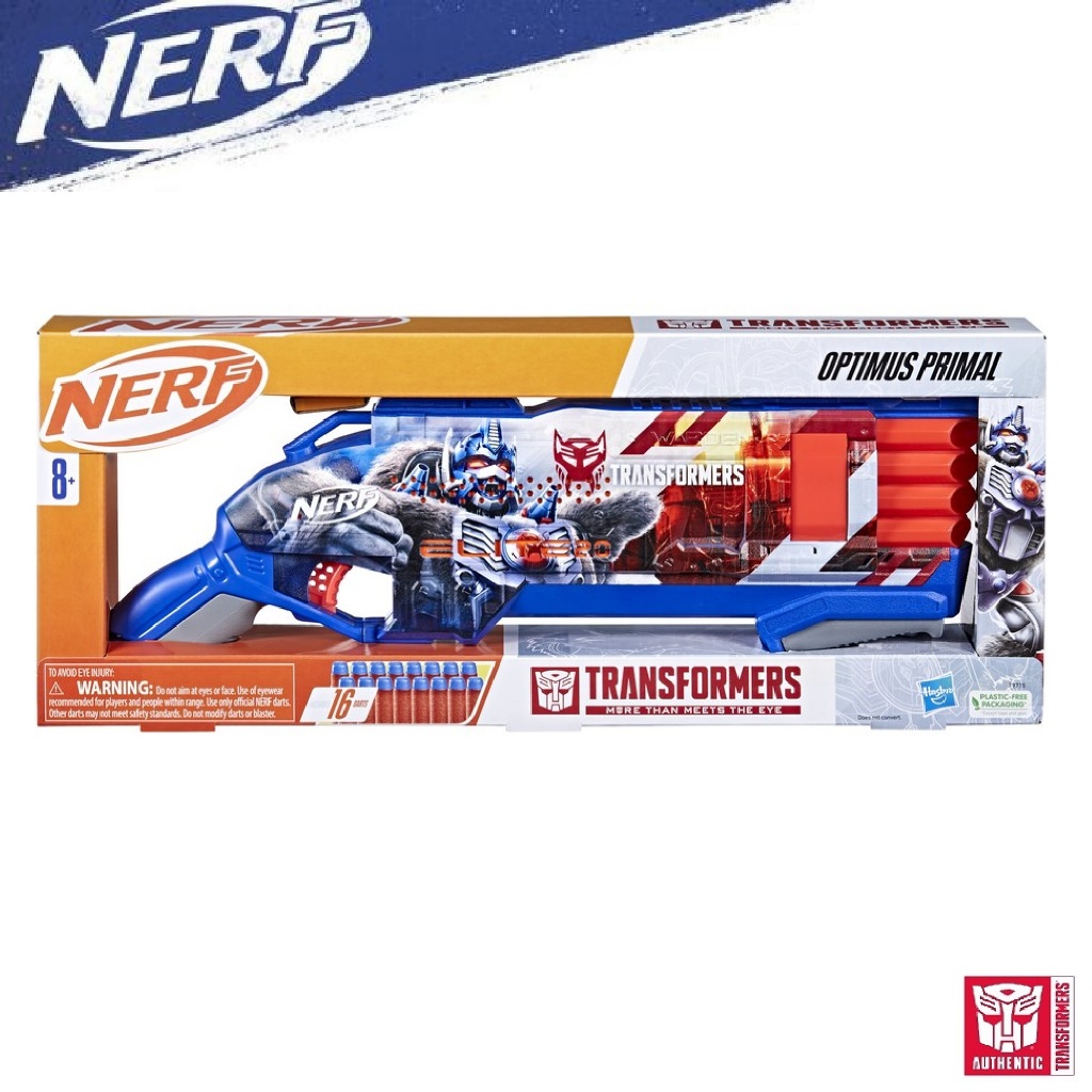 Nerf X TRANSFORMERS More Than Meets The Eye Optimus Primal Blaster ...