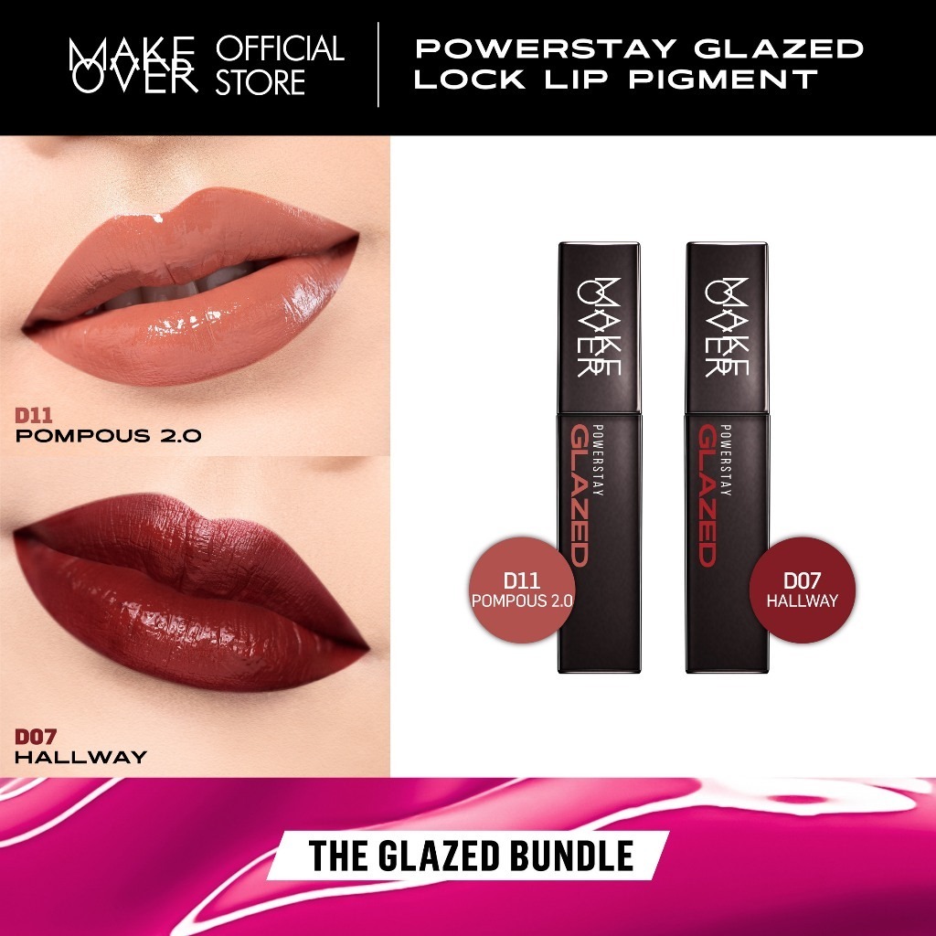 [NEW] Makeover POWERSTAY Glazed LOCK lip pigment - transferproof Plump ...