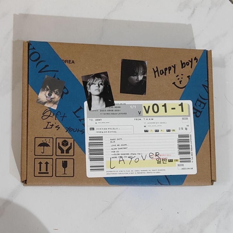 [READ Desc] V LAYOVER SOLO ALBUM BLUE VERSION, WEVERSE VERSION (FULLSET ...