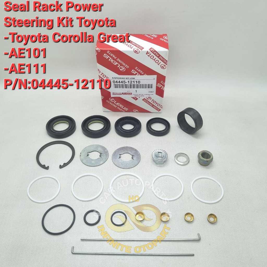 SEAL POWER STEERING KIT LOW BOTTOM COROLLA GREAT AE101 AE111 04445 ...