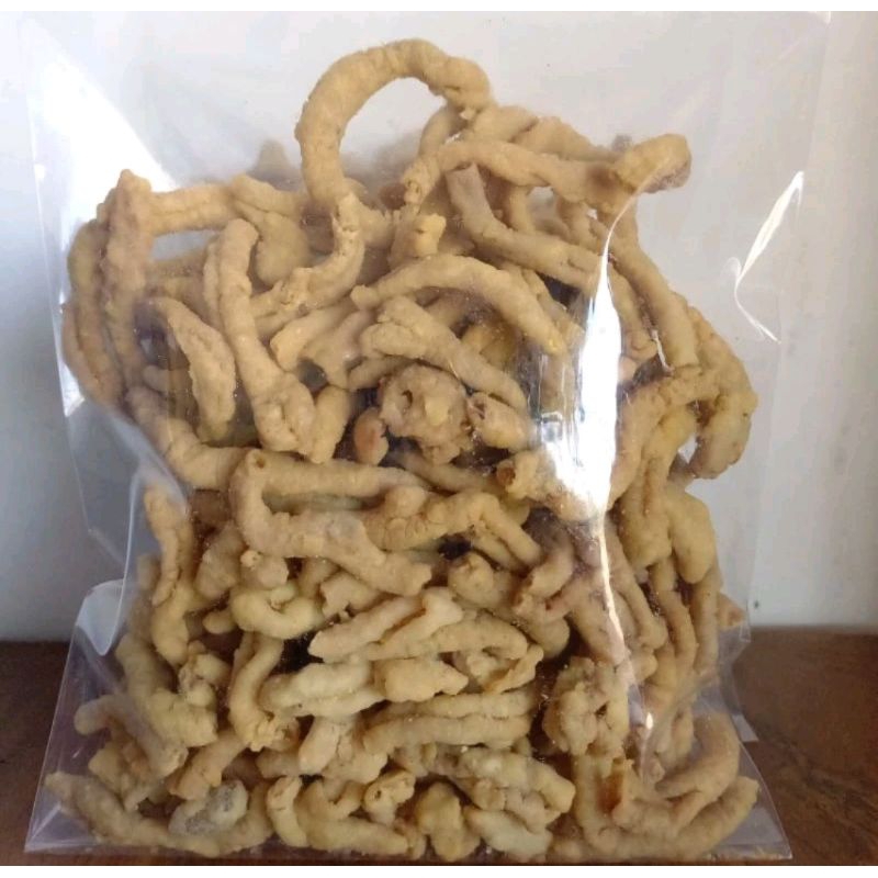 Original SAVORY CRISPY CHICKEN INTESTINE CHIPS 250 GRAM / CRISPY ...