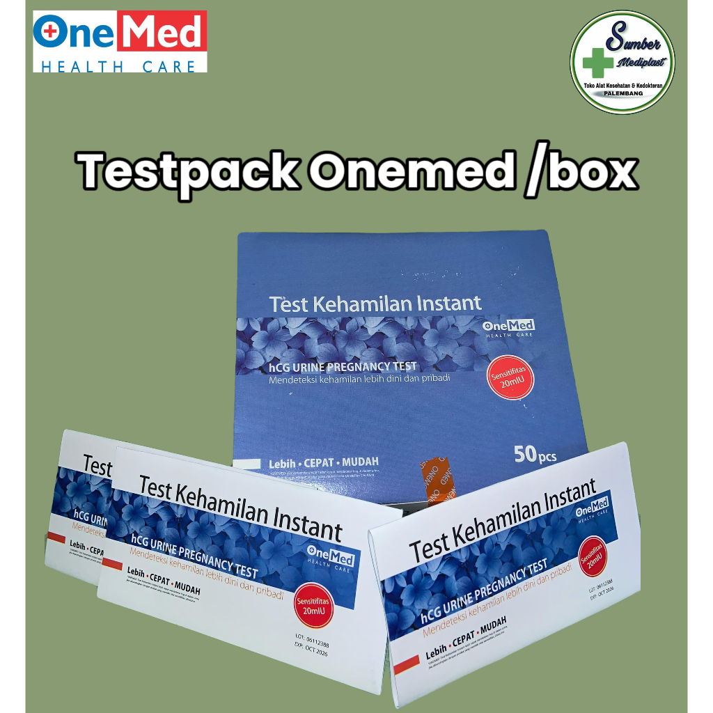 ONEMED PREGNANCY TEST PACK BOX CONTAINS 50 pcs PREGNANCY TEST | Shopee ...