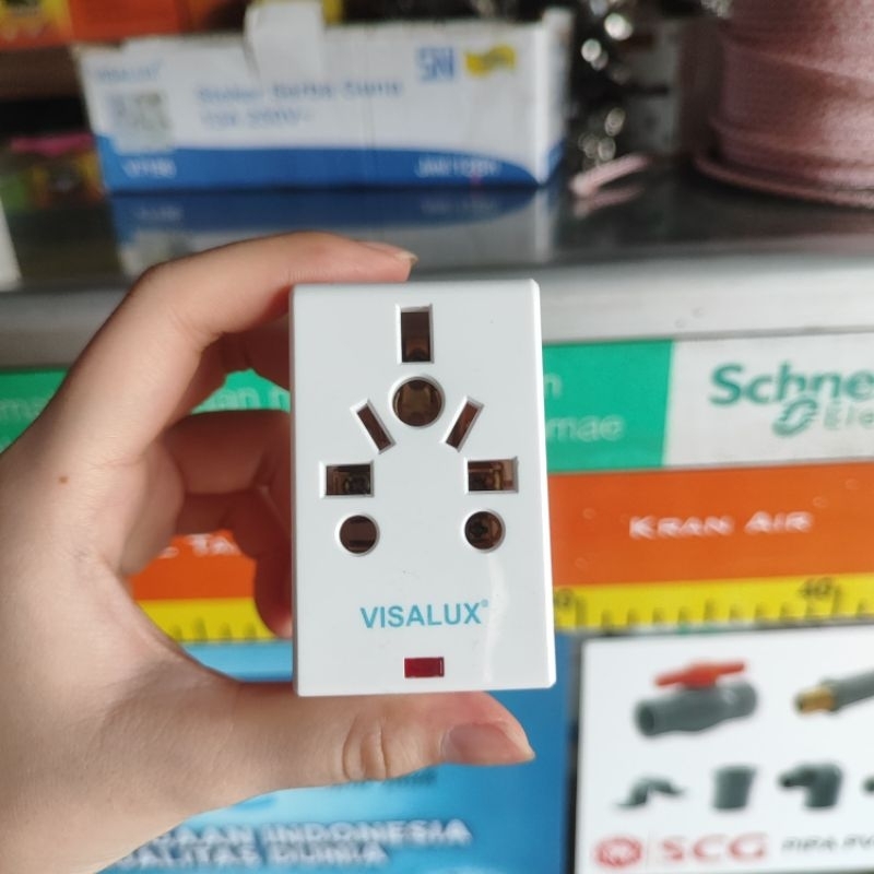 Visalux Travel Plug Travel Adapter/ 3-Prong Plug/ (VISALUX) | Shopee ...