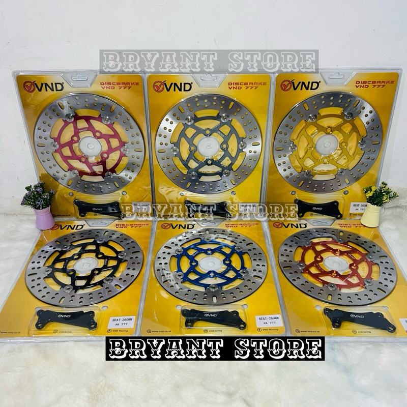 Front DISC PLATE VND 777 260MM BEAT SCOOPY GENIO VARIO 110 125 150 160 ...