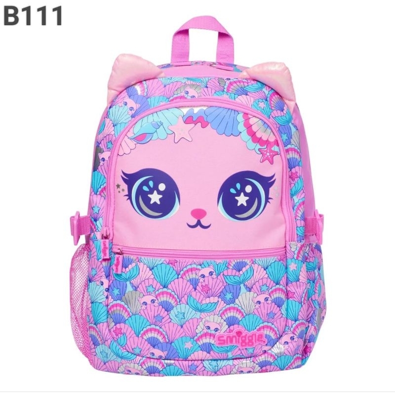Smiggle Cat Mermaid Backpack/Girl's Elementary School Backpack | Shopee ...