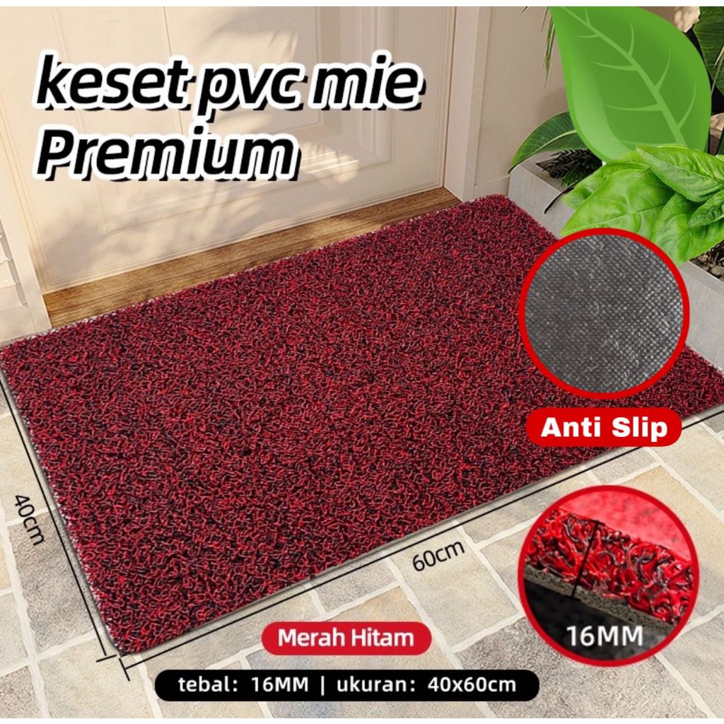 Pvc Noodle Vermicelli Rug Mat 40 x 60 Thickness 16MM Anti-Slip Mat ...