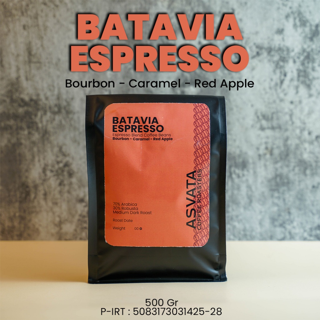 Batavia Espresso Blend Coffee Beans 500gr Arabica Robusta Roasted Beans ...