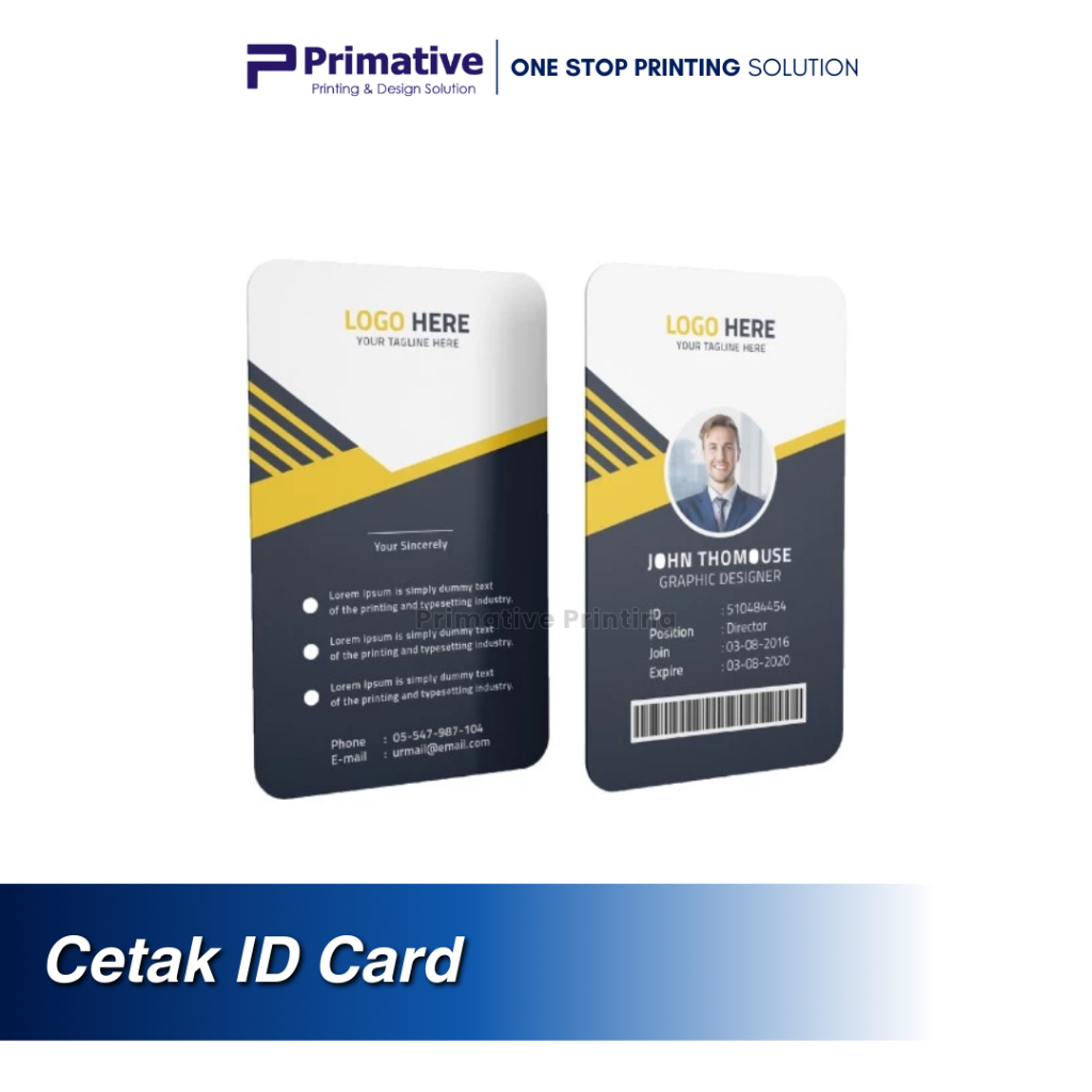 Print Id Card Print Id Card Custom Id Card PVC Nametag | Shopee Philippines