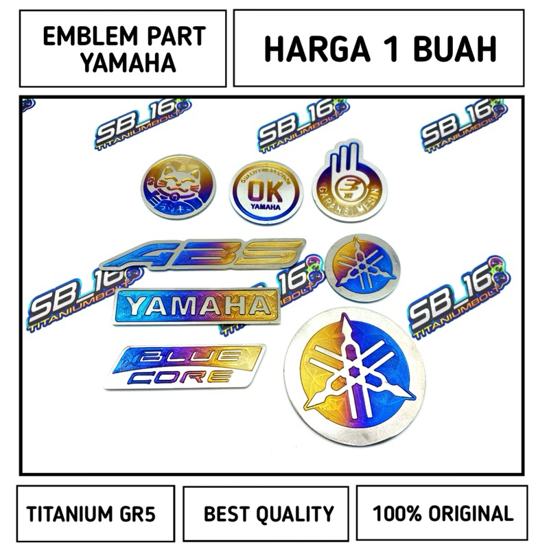 YAMAHA TITANIUM EMBLEM | Shopee Philippines