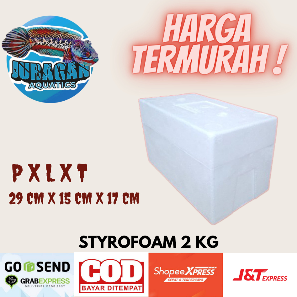 Styrofoam Box 2kg Frozen Food Storage - Styrofoam Box Packing - Storage ...