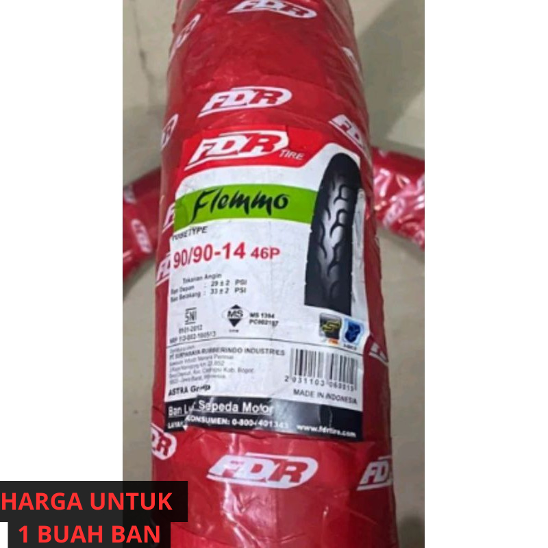 FDR 90 - 90 ring 14 Flemmo Motorcycle Outer Tire - size 300 - 14 - Mio ...