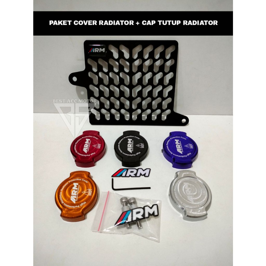 RADIATOR COVER PACKAGE + RADIATOR CAP PCX 160 VARIO 160 ADV 160 ...