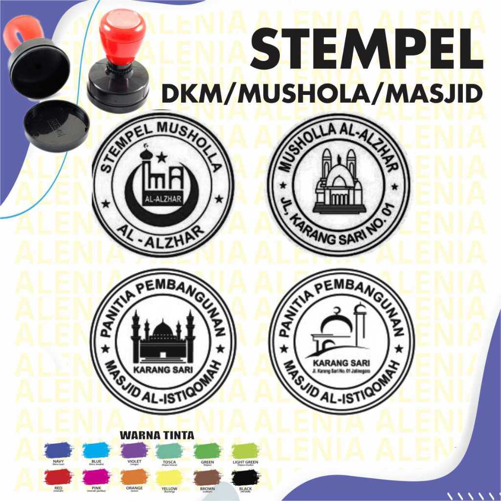 Mosque/musholla/dkm/building Stamps Ready to Use | Shopee Philippines