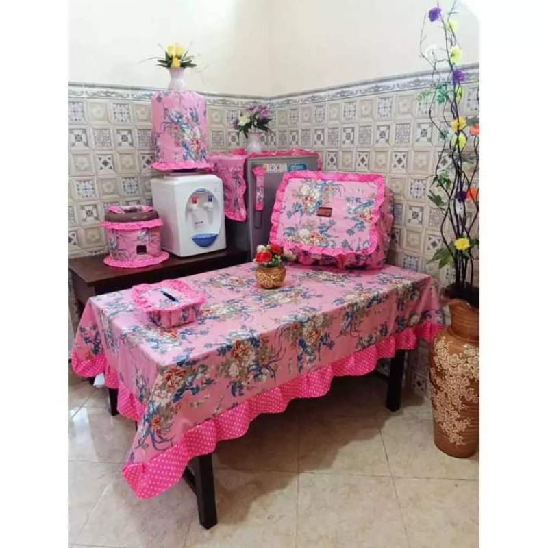Kitchen set (Gallon cover, rice cooker cover, Refrigerator, Tablecloth ...