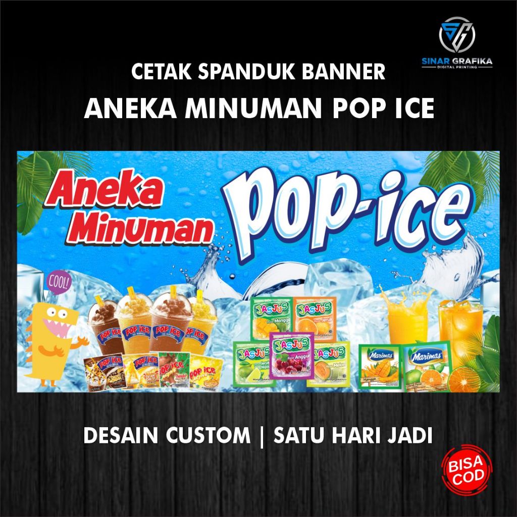 Pop Ice Banner, Pop Ice Banner, Can request design & size, ANNIVERSARY ...