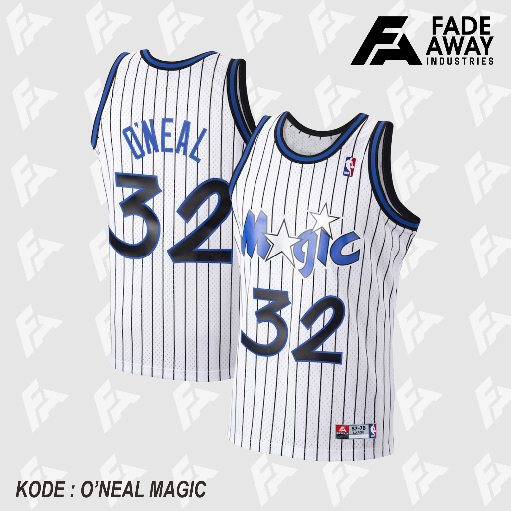 Nba ONEAL 32 MAGIC WHITE Basketball JERSEY | Shopee Philippines