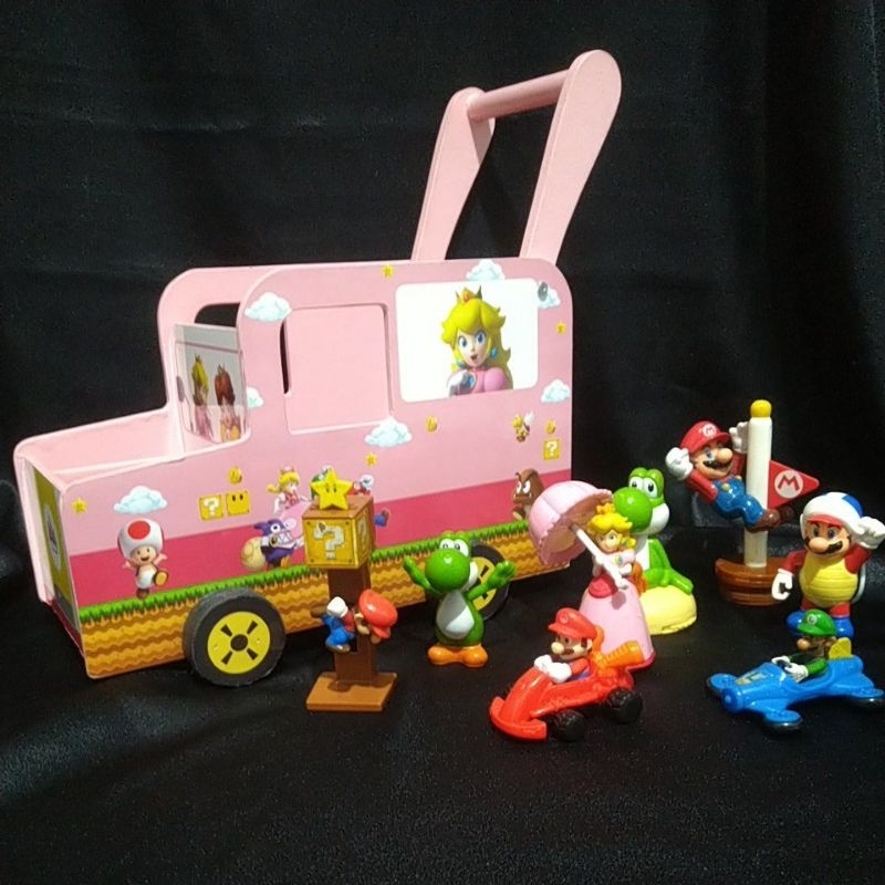 Wooden Car Mario Bros Super Set | Shopee Philippines