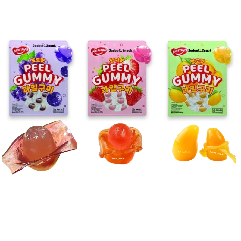 Wholesale - Naraya Peel Gummy Peel 80 Gr Strawberry Grape Mango ...
