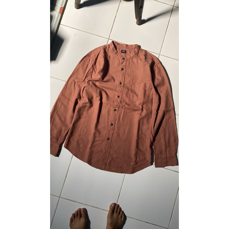MERAH Shanghai uniqlo size s Brick Red 1 | Shopee Philippines