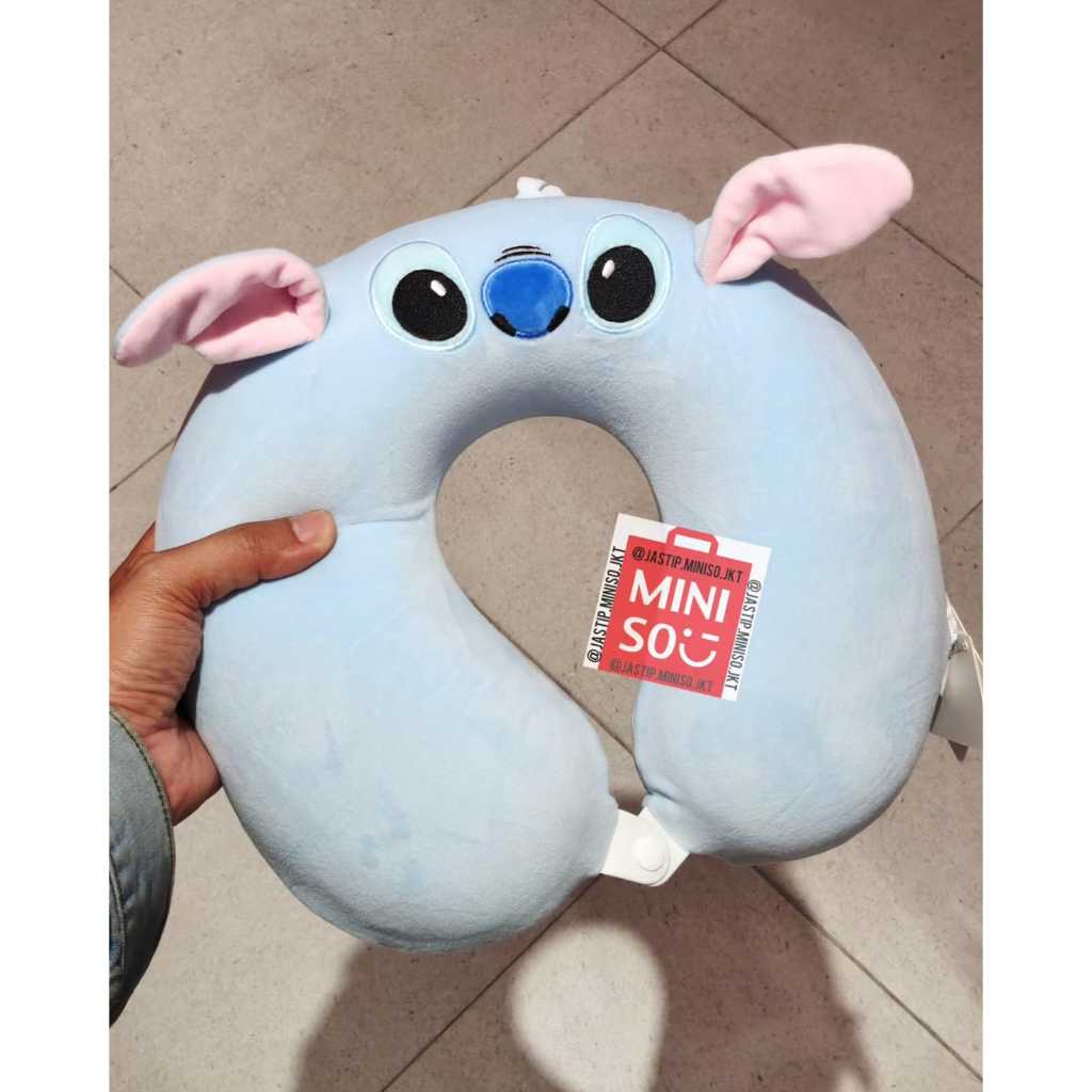 Miniso Memory Foam STITCH Neck Pillow (sz.32x30cm) | Shopee Philippines