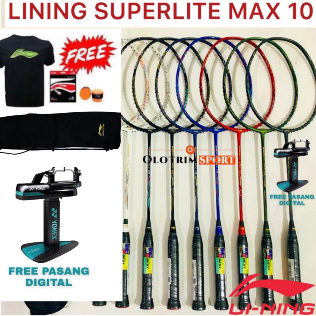 Original SuperLite MAX 9 10 Lining Badminton Racket | Shopee Philippines