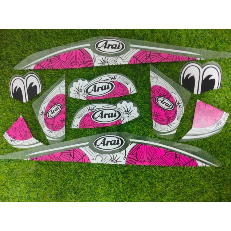 Honda BEAT FI 110 TRANSPARENT STICKER STIRPING CUSTOM ARAI DESIGN ...