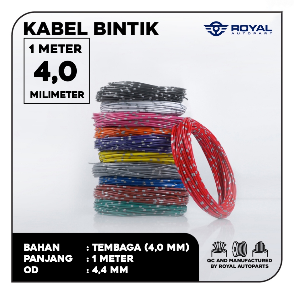 Copper Fiber Automotive Spot Cable 4MM X 1M Motorcycle Car (Retail ...