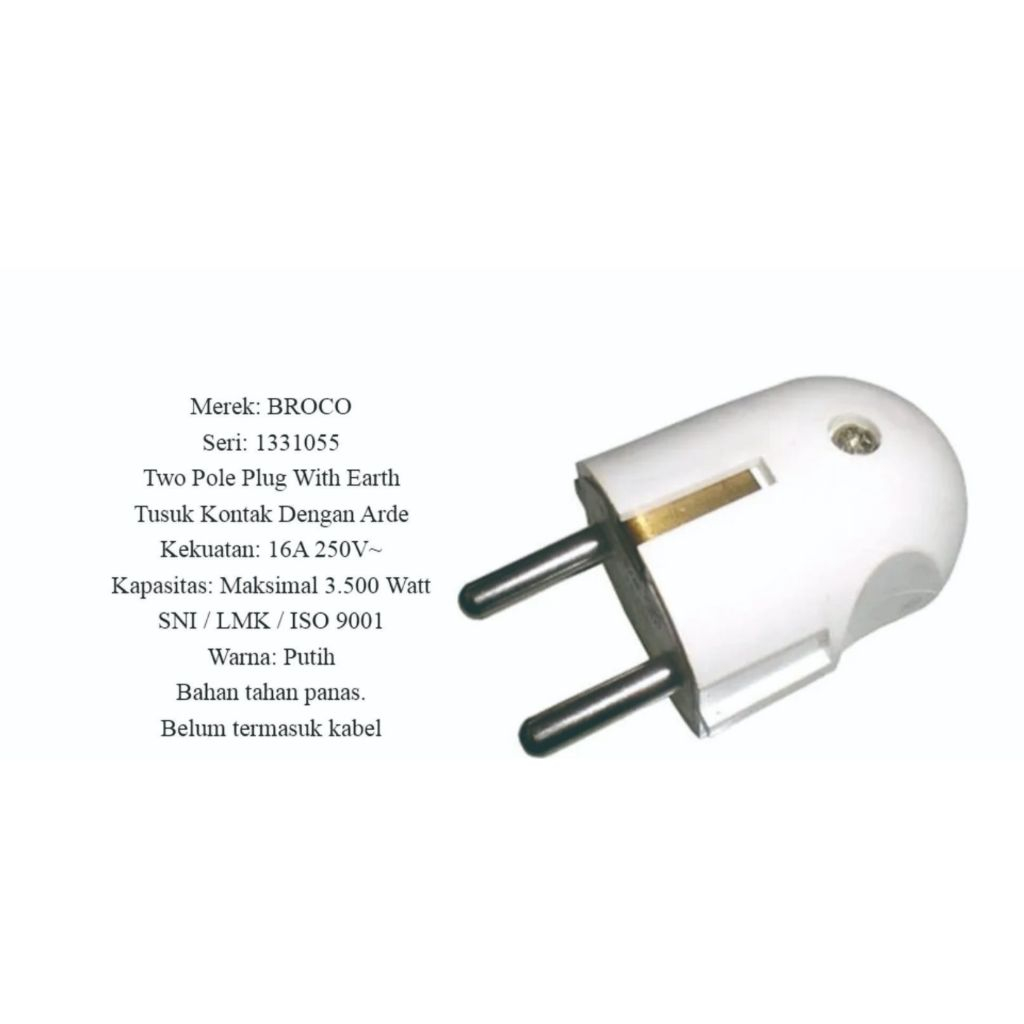 PUTIH White Broco Ground Plug/Broco Ground Plug | Shopee Philippines