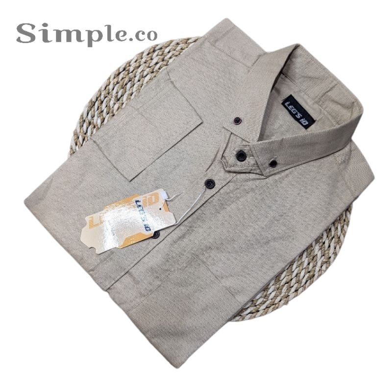 KATUN KEMEJA 991 MEN'S PLAIN SHIRT CREAM COKSU MILK CHOCOLATE LONG ...