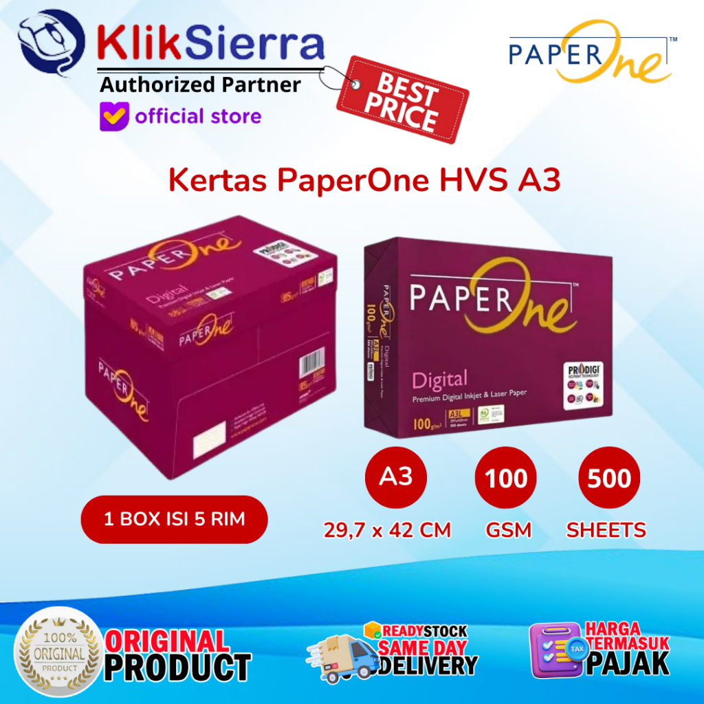 Paperone HVS A3 Paper 100gr 1ream 500 Sheets | Shopee Philippines