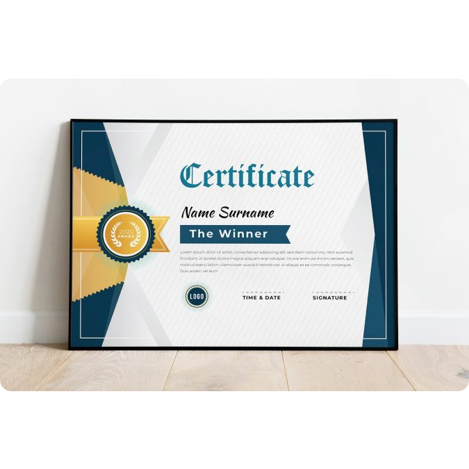 Print A4 size certificates made of concord material | Shopee Philippines