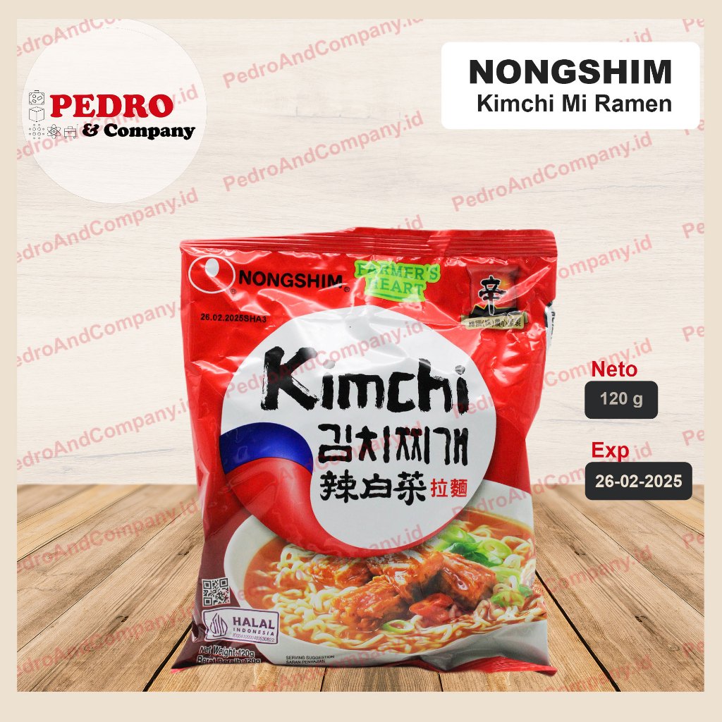 Nongshim kimchi instant ramen noodles 120 gr - Korean noodle noodles ...