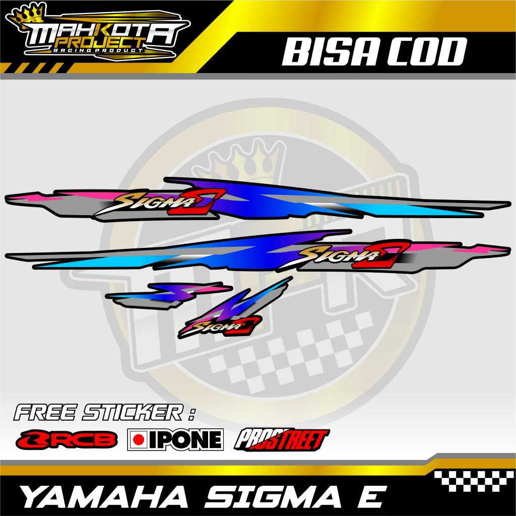 Striping VARIATION YAMAHA SIGMA E / STICKER LIST MOTORCYCLE SIGMA E ...