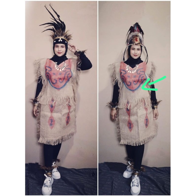 DAYAK CLOTHES DAYAK COSTUMES PAPUA CLOTHES JUTE CLOTHES JUTE SACK ...