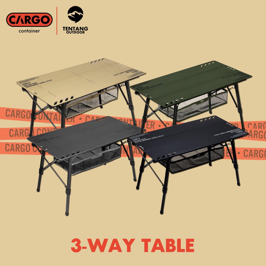 Cargo CONTAINER 3-Way Table Tactical Folding Table Camping Portable ...