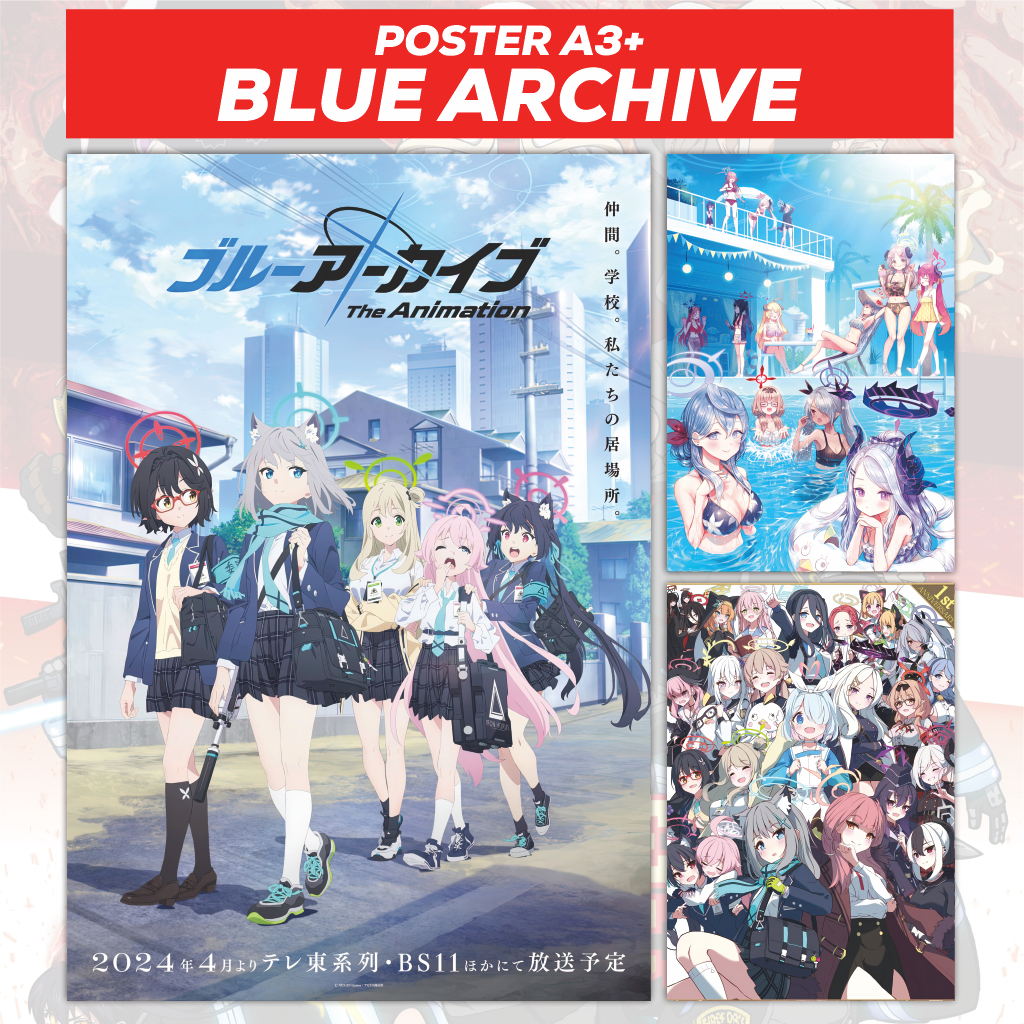Blue Archive Anime Poster Size A3+ HD | Shopee Philippines