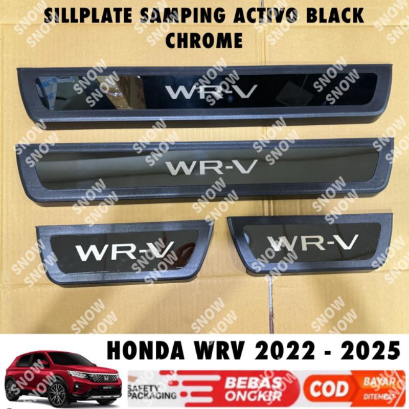 HITAM Honda WRV WR-V Side Sillplate 2022 2023 2024 2025 2026 Activo ...