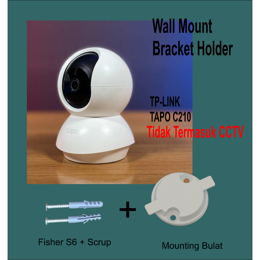 Tp-link Tapo C210 Pan Security Camera CCTV Wall Mount Bracket Holder ...