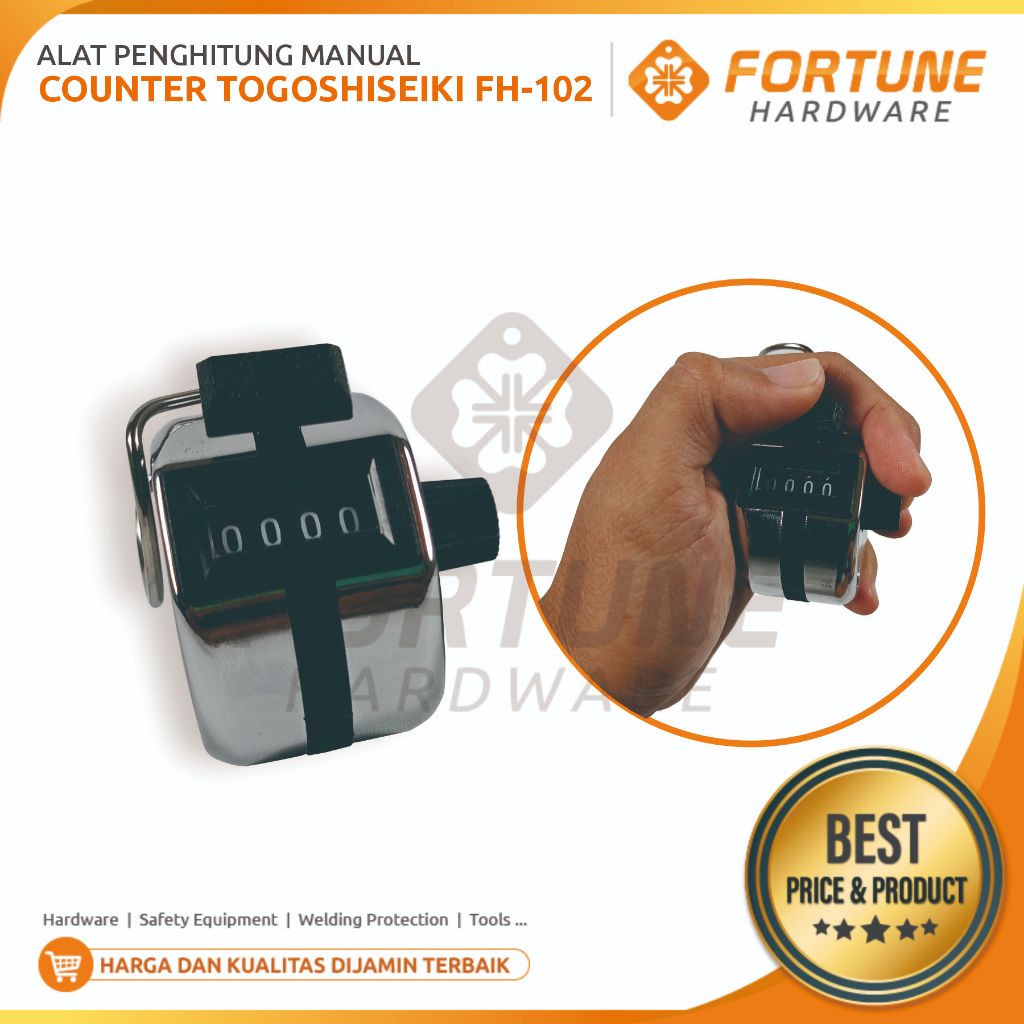 MESIN 4-Digit Manual Fast Counting Tool / Togoshiseiki Hand Counter ...