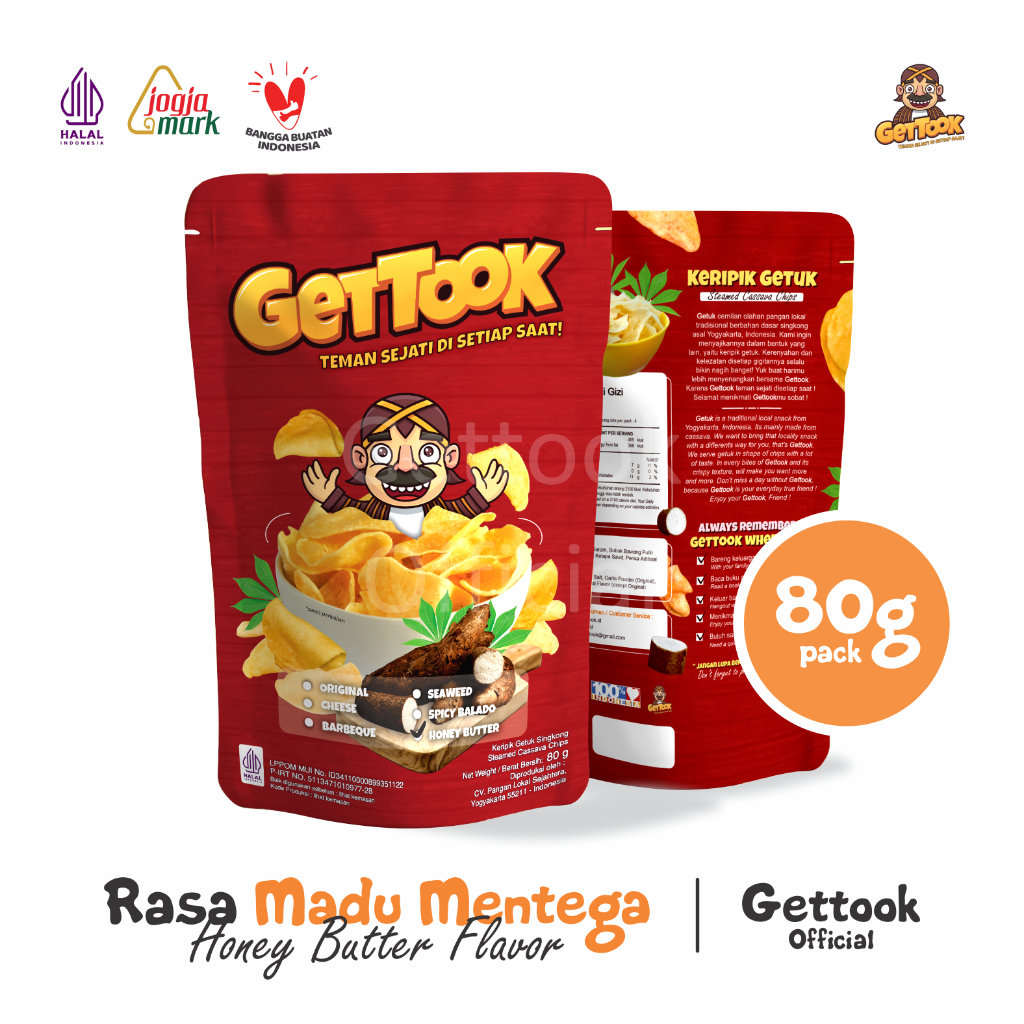 Gettook Cassava Getuk Chips 80g Honey Butter Flavor | Shopee Philippines