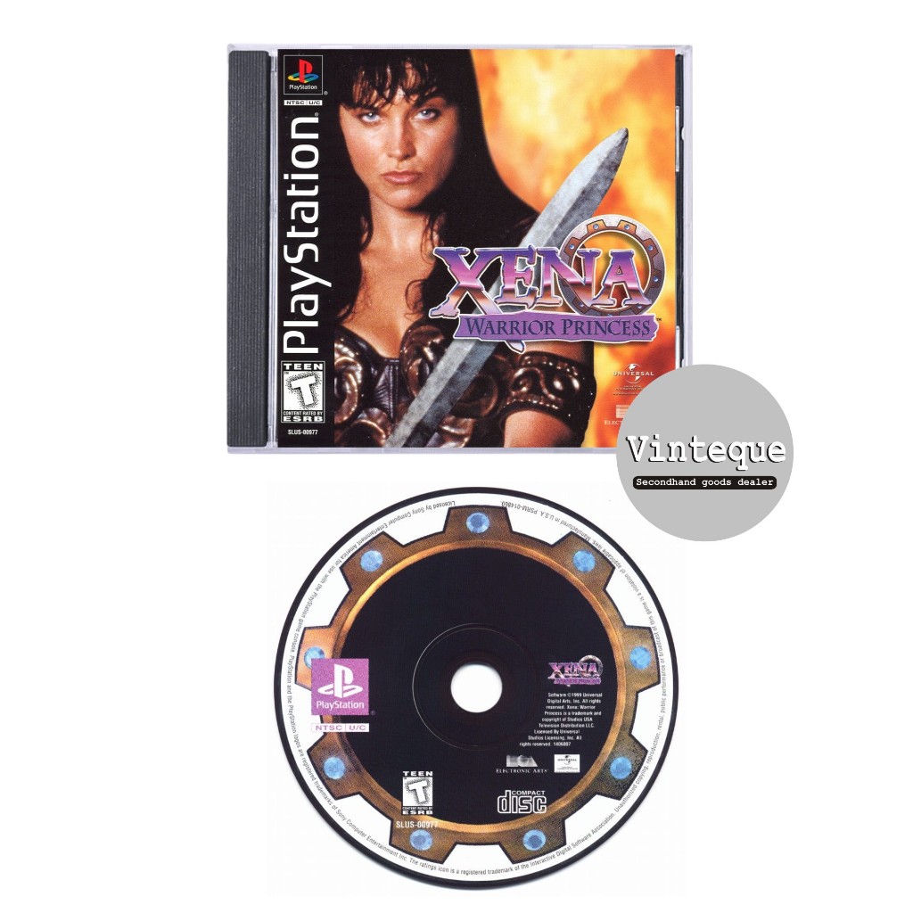 Original PS1 Playstation 1 CD Cassette, Xena Warrior Princess Factory ...