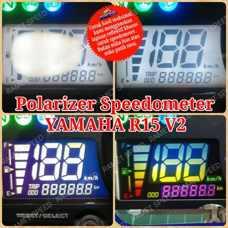 Yamaha r15 v2 speedometer Polarizer r15 v2 speedometer Polarizer ...